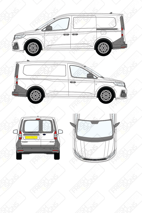 Van Graphics - Ford | Transit Connect | 2024-2025 | Long Wheelbase (L2 ...