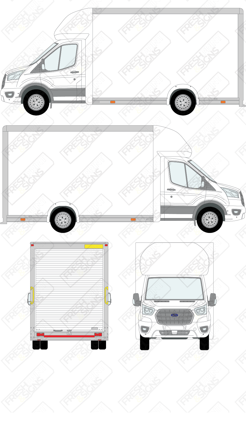 Van Graphics - Ford | Transit Luton | 2019-2025 | Low Floor – Fresh Print